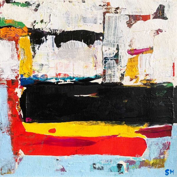 Obsidian Stone Color Abstract Painting - Shawn McNulty Art