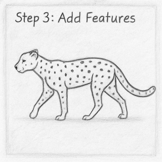 How to Draw a Cheetah in Four Steps - Shawn McNulty Art